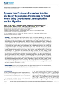 Dynamic user preference parameters selection and energy consumption optimization for smart homes ...